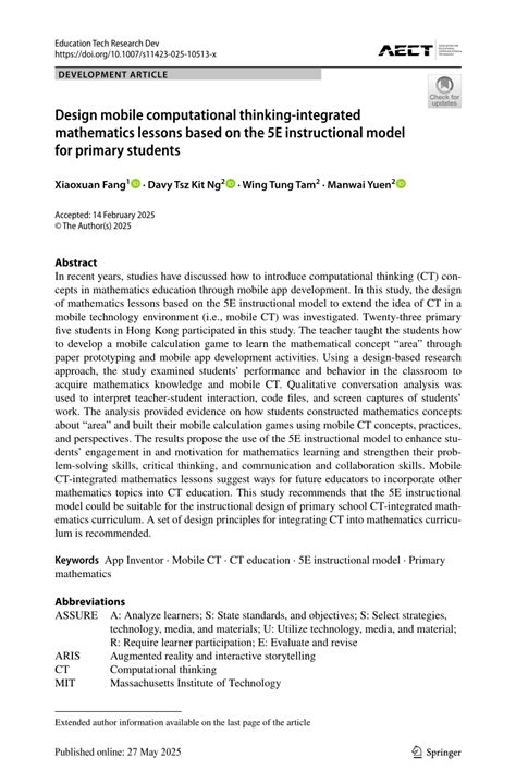pdf design mobile computational thinking integrated mathematics