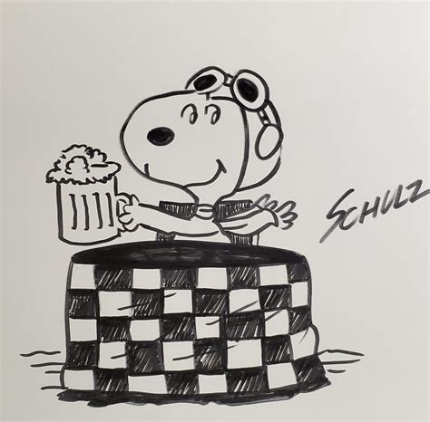 Peanuts Drawing Art On Paper Ink Illustration Drawing Peanuts