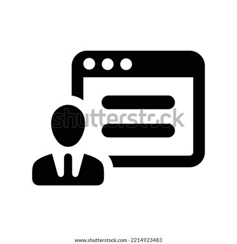 Admin Icon Black Vector Graphics Stock Vector Royalty Free 2214923483 Shutterstock