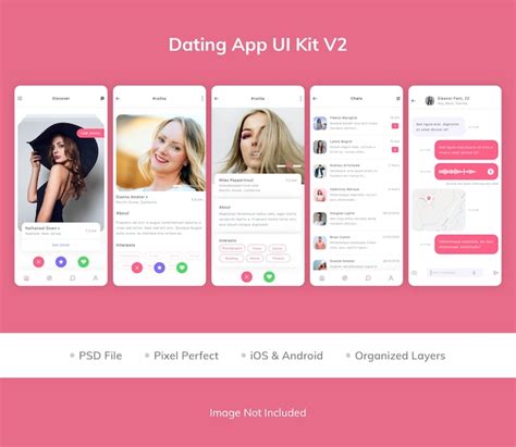 Premium Psd Dating App Ui Kit V