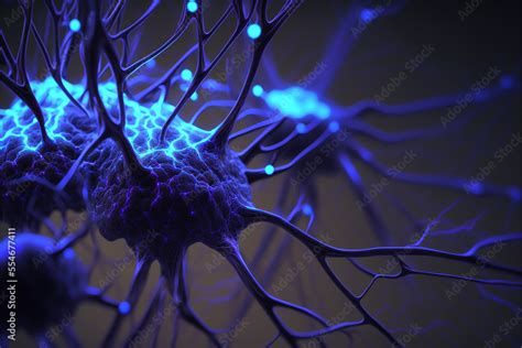 Neural Network Brain Synapses Nerve Systems Stock Illustration