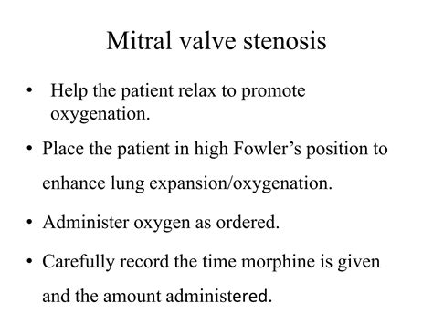 Mitral Valve Stenosis Powerpoint PPTX Heart And Cardiovascular Diseases Diseases And