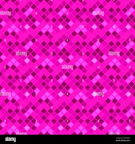 Seamless Geometrical Square Pattern Background Deep Pink Vector Graphic Design From Diagonal