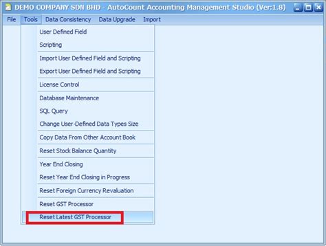 How To Reset Gst Processor Ideal Count Solution