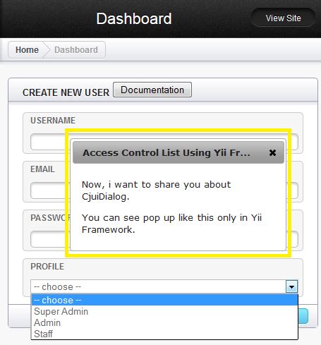 Cara Membuat CjuiDialog Di Yii Framework