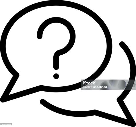 질문 거품 선 아이콘입니다 도움 요청을 하세요 Faq 설문지 기호입니다 디자인 요소 선 스타일 질문 거품 아이콘입니다 벡터 0명에 대한 스톡 벡터 아트 및 기타 이미지