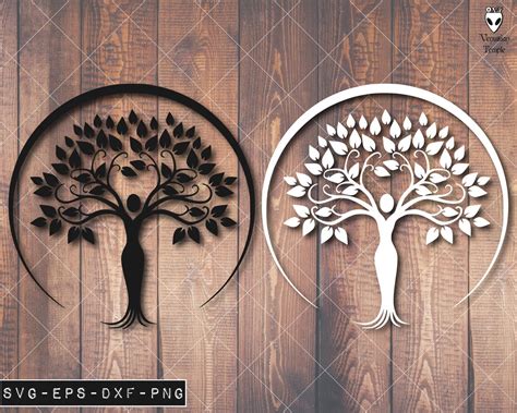 Feminine Tree Of Life SVG Tree Of Life SVG Clip Art Meaningful Symbol Tree Of Life Tattoo
