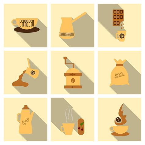 커피 숍 디자인 요소 빈티지 벡터 Ai Eps Uidownload