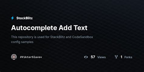 Autocomplete Add Text Stackblitz