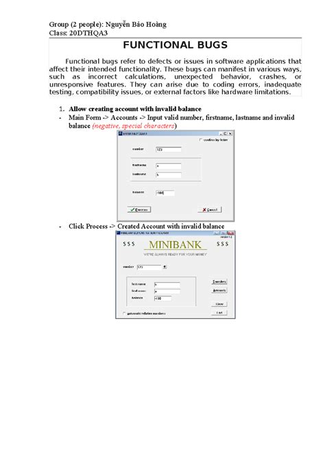 Your Name Find Bug âsaa Class 20dthqa Functional Bugs Functional Bugs Refer To Defects Or Your Name Find Bug âsaa Class 20dthqa Functional Bugs Functional Bugs Refer To Defects Or