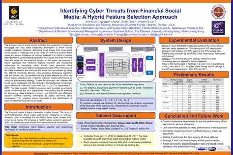 Pdf Identifying Cyber Threats From Financial Social Media A Hybrid Feature Selection Approach