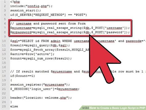 How To Create A Basic Login Script In Php 5 Steps With Pictures