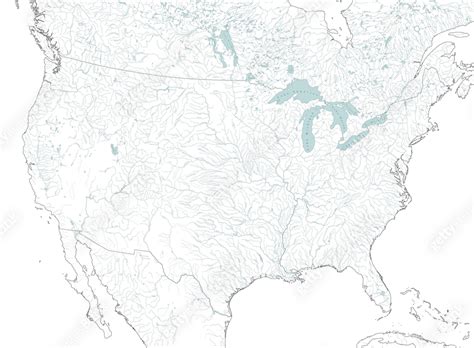 United States River And Hydrography Map 이미지 2154238652 일러스트 무료 일러스트