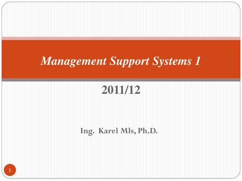 Ppt Management Support Systems 1 2011 12 Powerpoint Presentation Free Download Id 1597199