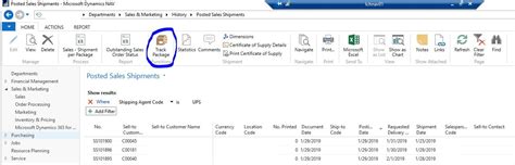 Track Package Function In Dynamics Nav Encore Business Solutions