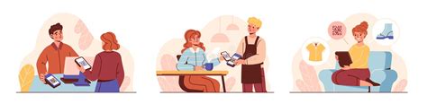 Scan Qr Code Terminal Stock Illustrations 200 Scan Qr Code Terminal