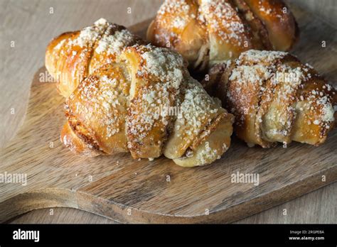 Fresh Traditional Polish Pastry With Poppy Seed Filling And Nuts St