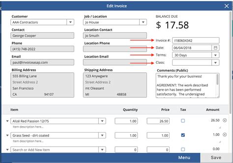 web dashboard edit an invoice invoiceasap support
