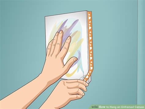 Easy Ways To Hang An Unframed Canvas 8 Steps With Pictures