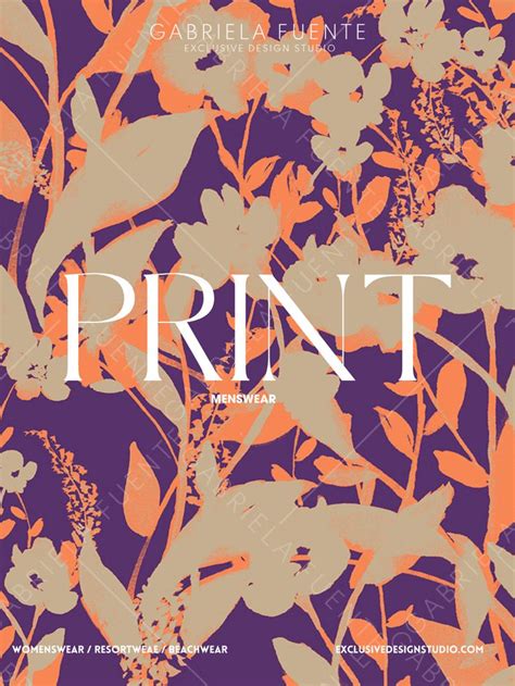 New Print Collection Fall Winter 2025 Watercolor Floral Pattern In