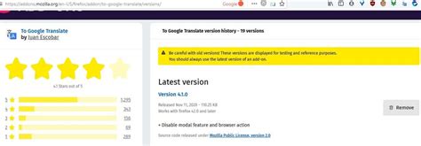 To Google Translate Update Removes The Extension S Toolbar Button And Pop Up Panel From Firefox