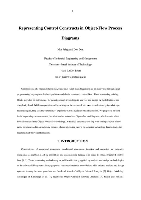 pdf representing control flow constructs in object process diagrams