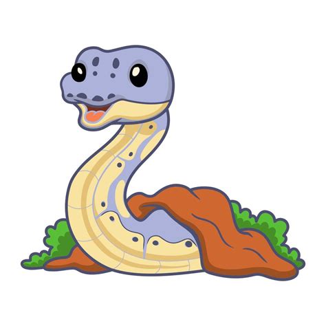 Cute Killer Clown Ball Python Cartoon Out From Hole 21663681 Vector Art At Vecteezy
