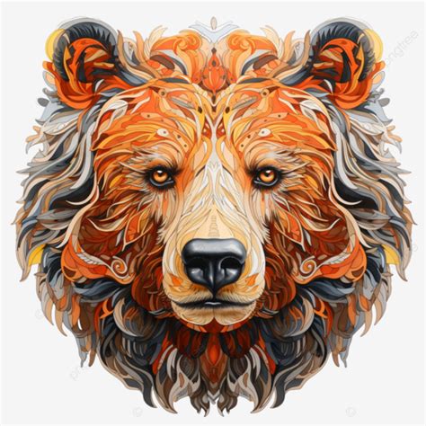Panda Marker Style Animal Cute Nature Wild Marker Style Animal Png
