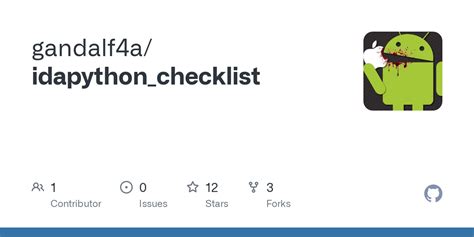 GitHub Gandalf A Idapython Checklist