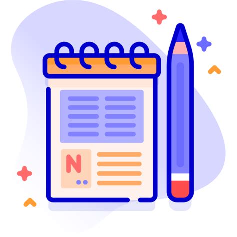 Notepad Special Ungravity Lineal Color Icon