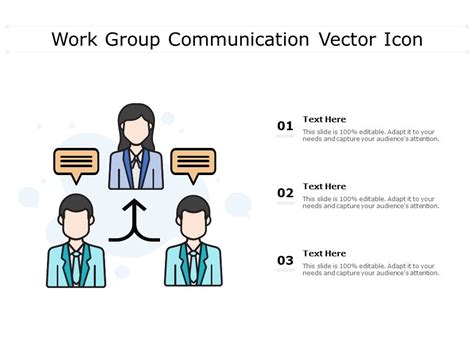 Work Group Communication Vector Icon Ppt Powerpoint Presentation Slides