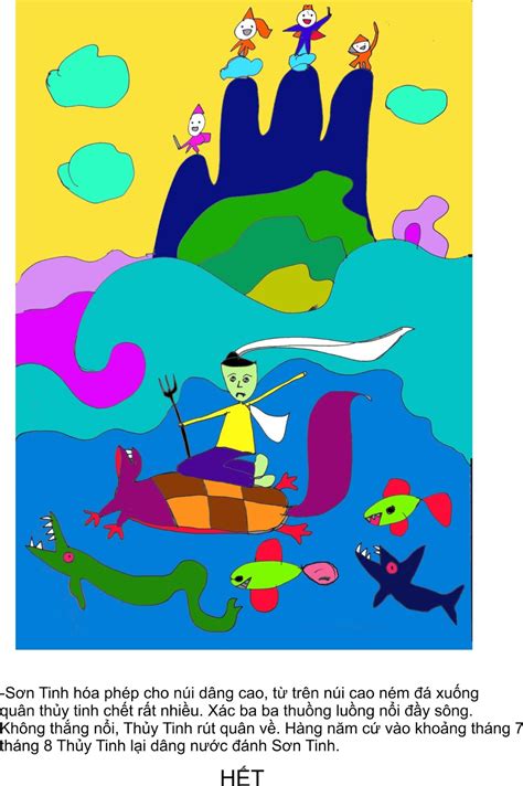 Truyện tranh Sơn tinh Thủy tinh