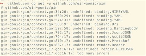 installation error ，use `go get ` install · issue 1687 · gin gonic gin