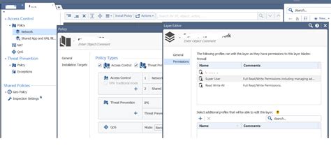 solved permission profile just for one inline layer check point