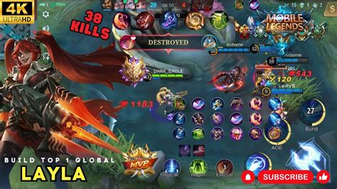 LAYLA🔥 - Best Build | 38 KILLS😱MVP New Build Crazy Lifesteal - Build Top 1 Global ~ MLBB - YouTube