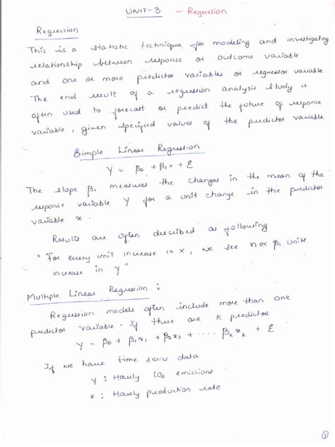 Unit 3 Regression Pdf