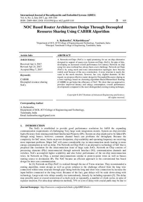 Pdf Noc Based Router Architecture Design Through Decoupled Resource