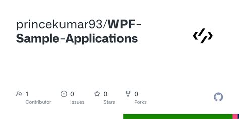 Github Princekumar93 Wpf Sample Applications