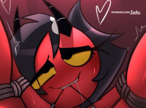 Rule 34 Bondage Bondage Cropped Helluva Boss Jizoku Millie Helluva Boss Red Body Red Skin
