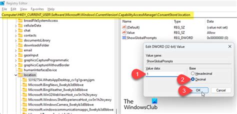 Disable Or Enable Notify When Apps Request Location In Windows 11