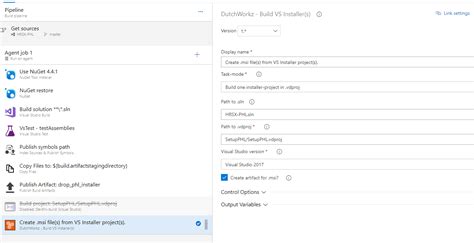 c how to properly build msi setup projects using azure devops
