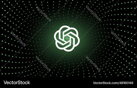 Chatgpt Artificial Intelligence Program Logo Vector Image