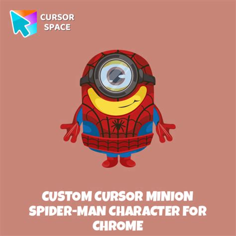 cute cursor custom cursor minion spider man character for chrome