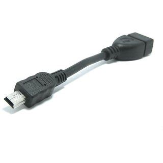 Buy Online Mini Usb Male To Usb Female Cm Otg Cable Adapter For Micromax Funbook Karbonn