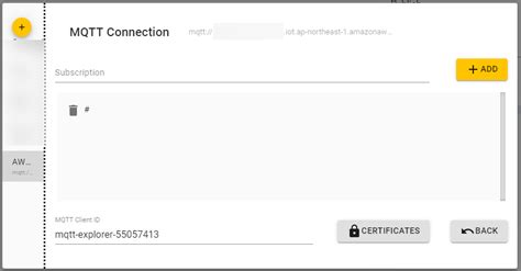 Mqtt Explorer で Aws Iot Core につなぐときの設定メモ 1ft Seabassjpmemo
