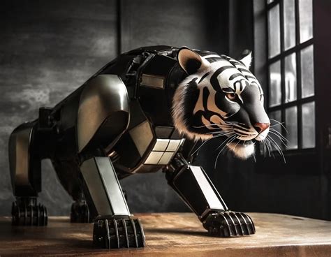 Download Tiger Cyborg Robot Royalty Free Stock Illustration Image Pixabay