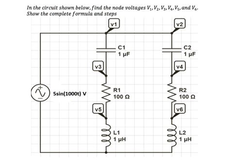 Get Answer In The Circuit Shown Below Find The Node Voltages V1 V2