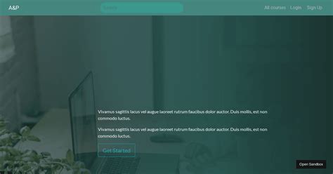 aandp frontend forked codesandbox