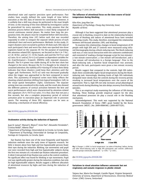 Pdf Oculomotor Activity During The Induction Of Hypnosis
