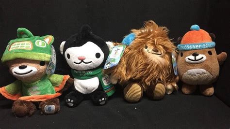 2010 Vancouver Olympic Plush Mascots Sumi Miga Quatchi Mukmuk